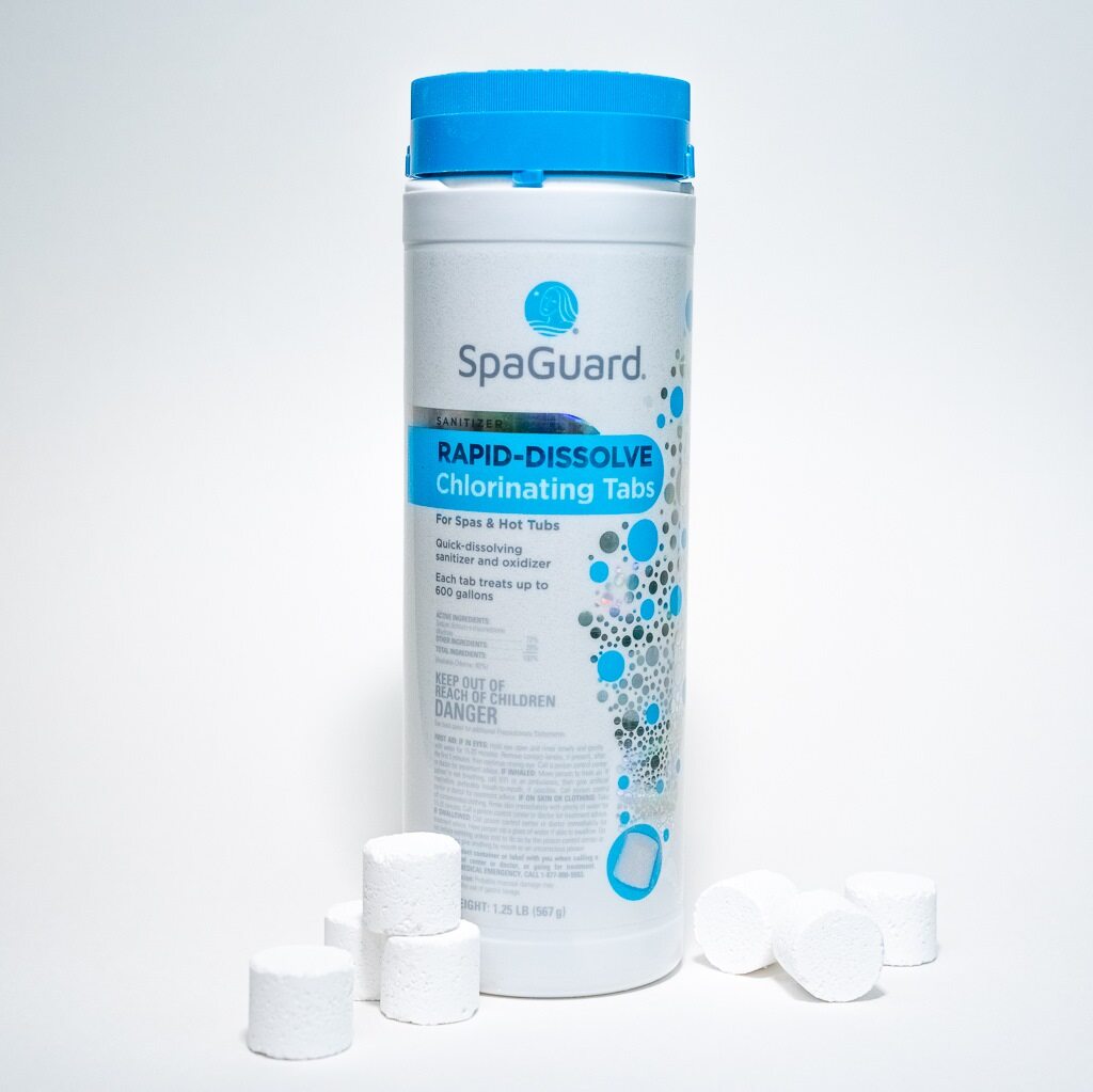 SpaGuard Sanitizer RAPID-Dissolve Chlorinating Tabs – The Spa and Sauna ...
