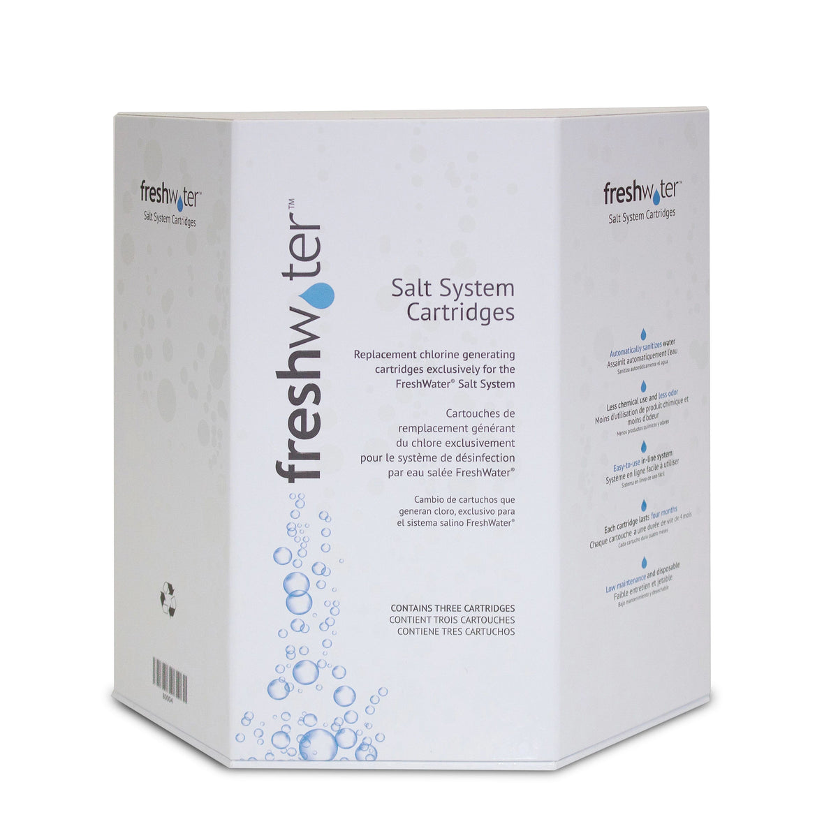 FreshWater Salt System Cartridge 3 Pack - Salt Water Hot Tub Supplies ...